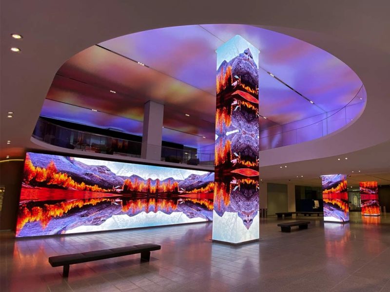 BRILLIANT LED Technology in AT&T Headquarters Lobby
