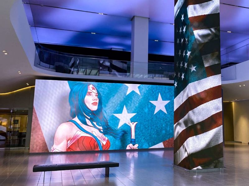 BRILLIANT LED Technology in AT&T Headquarters Lobby