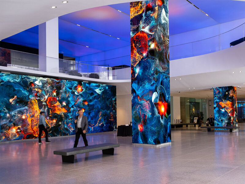 BRILLIANT LED Technology in AT&T Headquarters Lobby