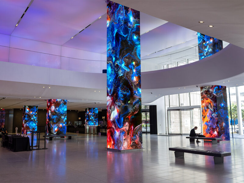 BRILLIANT LED Technology in AT&T Headquarters Lobby