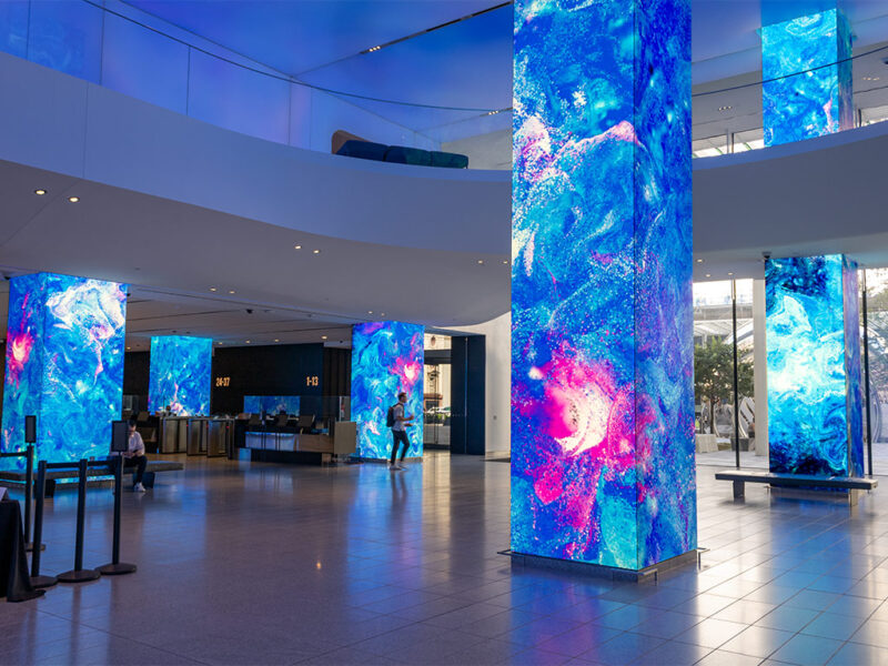 BRILLIANT LED Technology in AT&T Headquarters Lobby