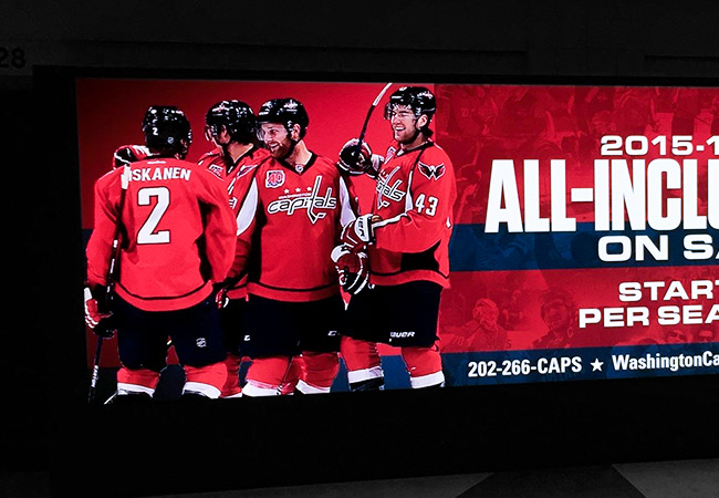 Capital One Arena Concourse Digital Display Screen