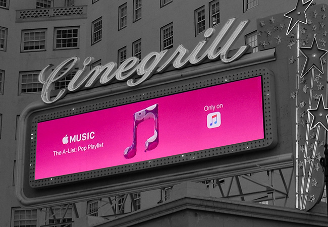 Cinegrill Sign Blends Classic Neon Lights with Cutting-Edge LED