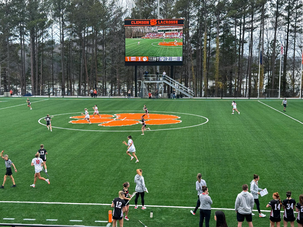 Clemson Builds State-of-the-Art Lacrosse Facilities Including New LED ...