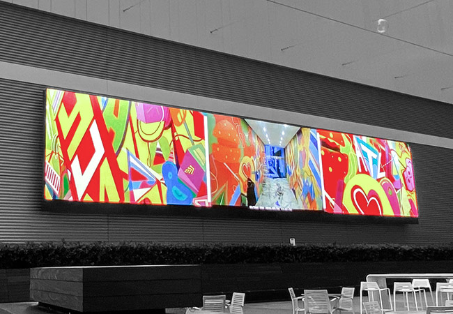 Large-Format Video Wall Featured at Coda Tech Square