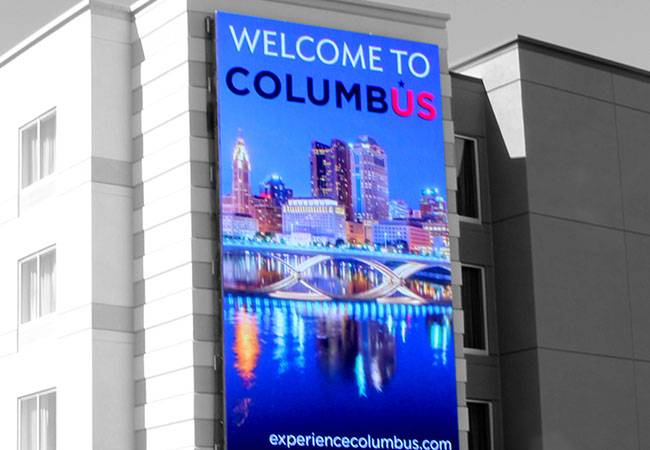 New LED Screen at the Fairfield Inn & Suites Outside Columbus Airport