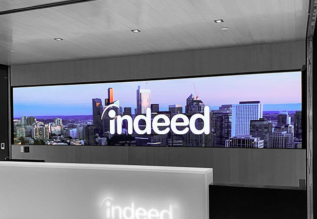 SNA Displays Provides Direct-View LED to Job-Search Company Indeed®