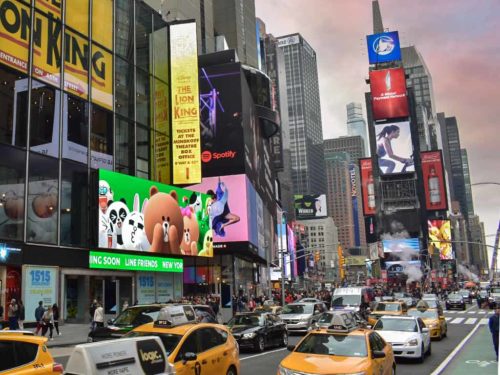 LINE FRIENDS Comes to U.S. on SNA Displays Times Square Screens