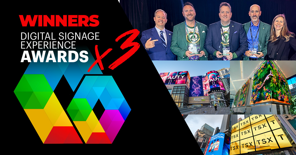 SNA Displays Takes Home Three 2024 Digital Signage Experience Awards