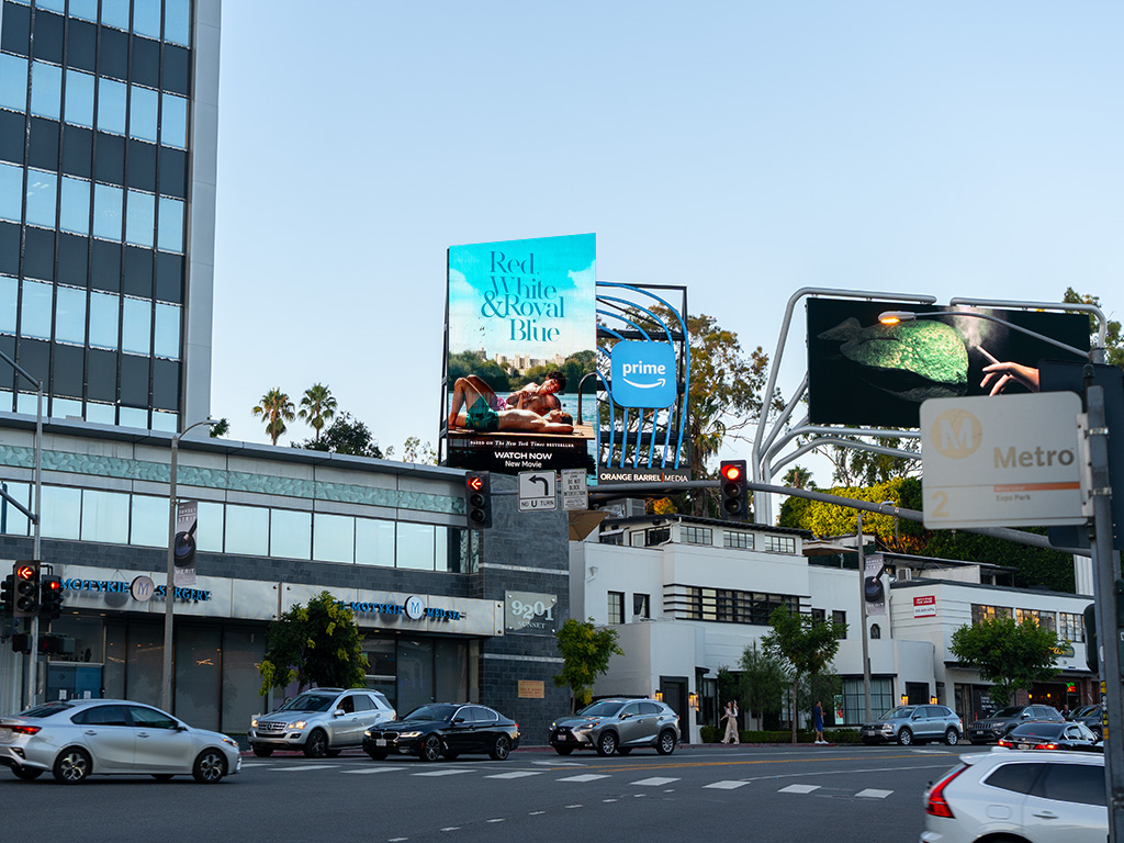 Amazon Prime Rooftop Billboard Turns Heads on the Sunset Strip