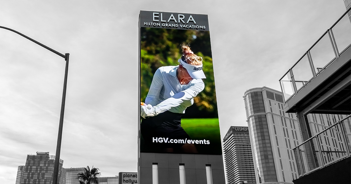 The Elara Las Vegas Upgrades Pylon Signage With New LED Video Tech