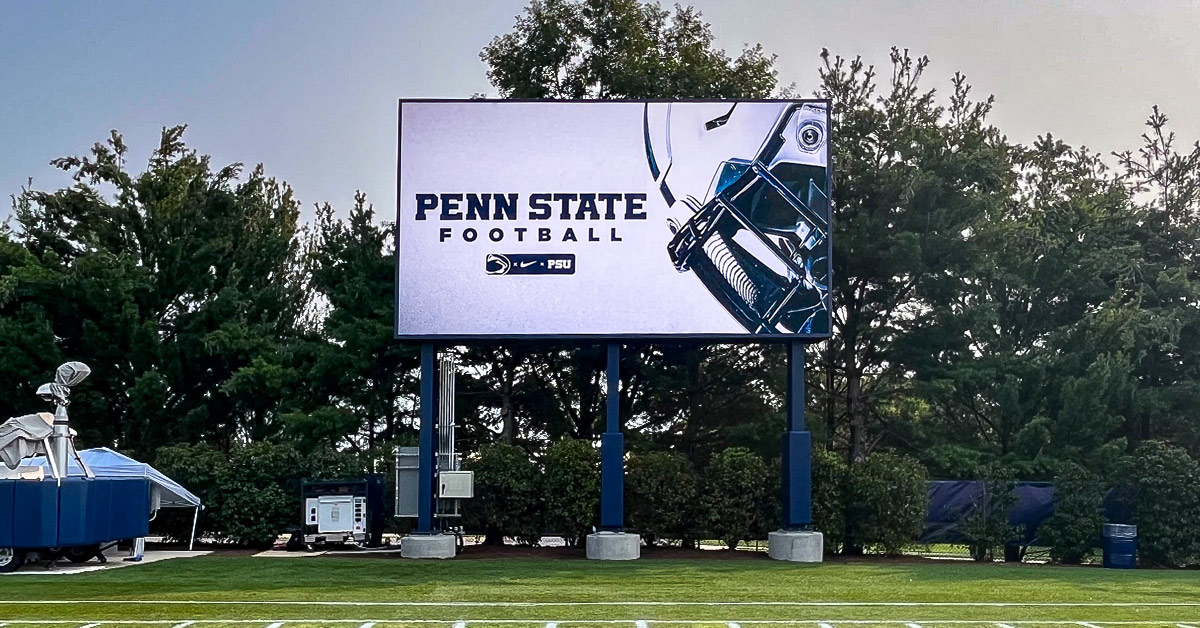 SNA Displays Provides LED Videoboards at Multiple Venues for Penn State ...