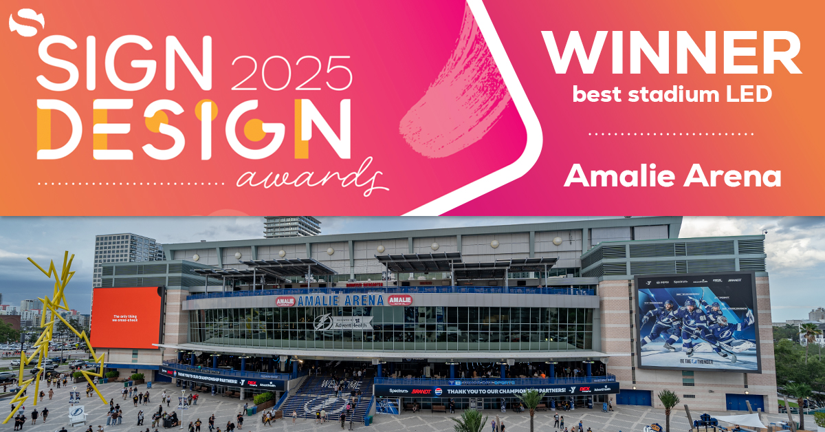 Video Signage Outside Amalie Arena Named Best LED Installation