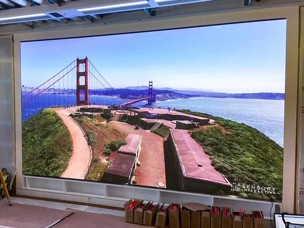 Salesforce Tower London Interior LED Video Walls from SNA Displays