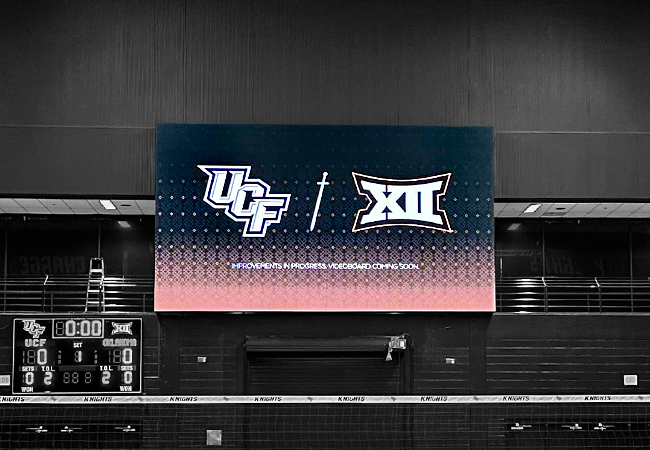 The Venue at UCF Courtside Video Scoreboard