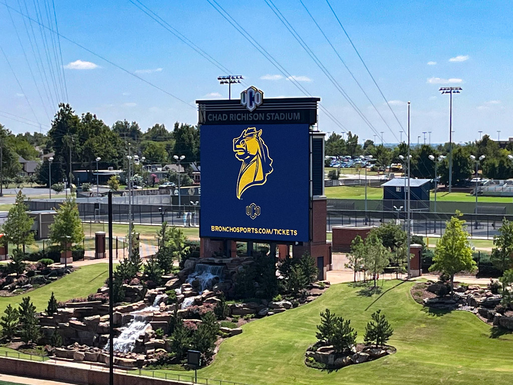UCO’s Chad Richison Stadium LED Scoreboard