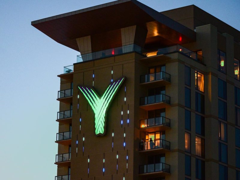 Yaamava’ Hotel Tower and Poolside Display