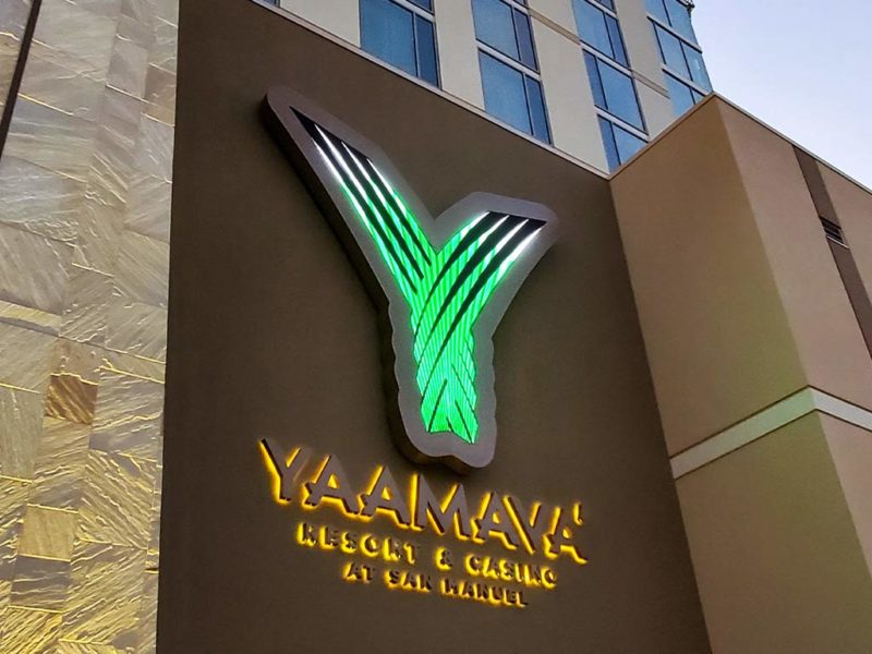 Yaamava’ Hotel Tower and Poolside Display